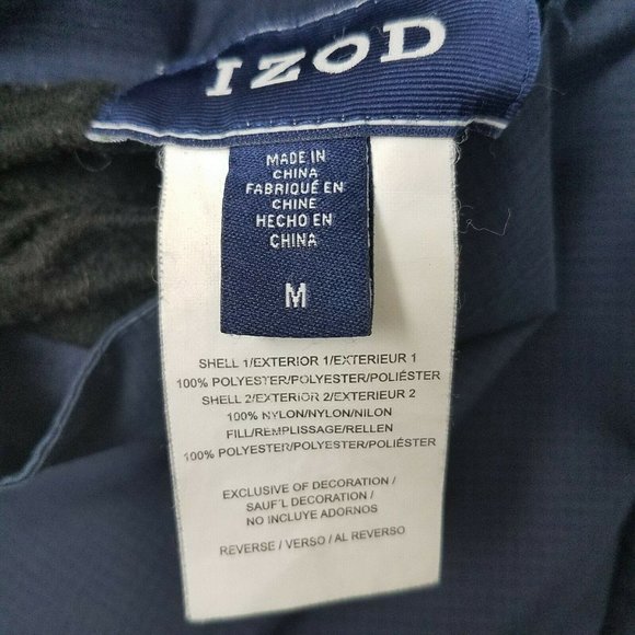 Izod | Jackets & Coats | Izod Mens Reversible Bluegray Puffer Coat Mens ...